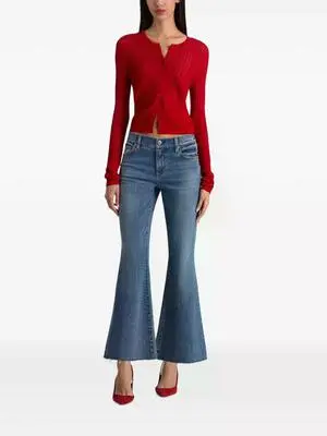 Alice + Olivia Pointelle-knit Cardigan