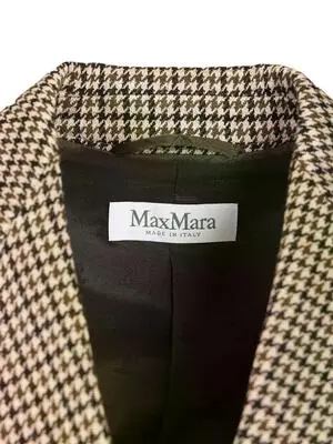 Max Mara Houndstooth-pattern Double-breasted Blazer