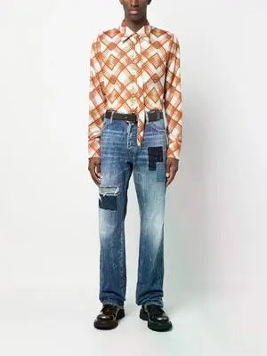 Dsquared2 Check Print Buttoned Shirt