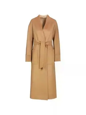 Max Mara Reversible Belted Coat - Neutrals