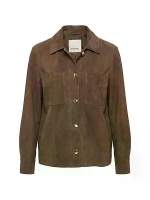 Max Mara Suede Patch-pocket Jacket - Brown