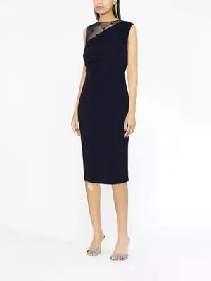 Givenchy Mesh-panel Midi Dress