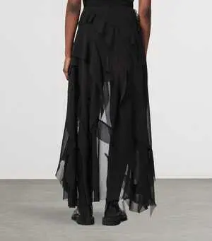 ALLSAINTS Asymmetric Ruffle Melody Skirt
