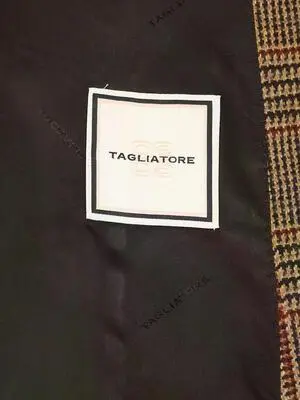 Tagliatore Jasmine Prince Of Wales Double-breasted Jacket - Brown