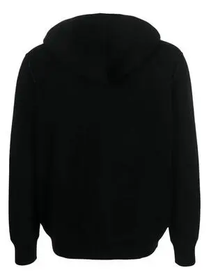 ALLUDE Classic-hood Zip-up Jumper