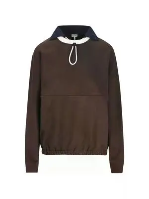Loewe Drawstring-collar Elasticated-hem Sweater