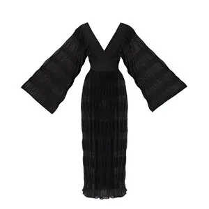 SANCTUMUM Callia Kimono Dress - Black