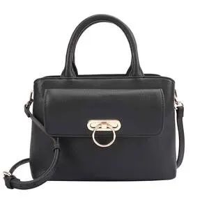 Paul Costelloe Navarre Leather Crossbody Bag - Black