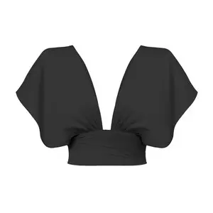 SANCTUMUM Amber Top In Midnight - Black