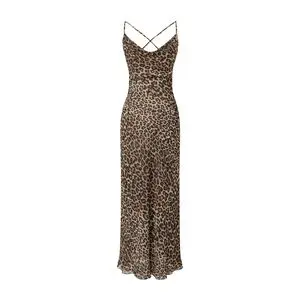 SANCTUMUM Ora Midi Dress In Leopard Bite - Black