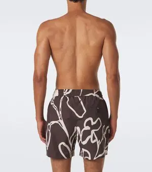 Frescobol Carioca Rio Printed Swim Trunks