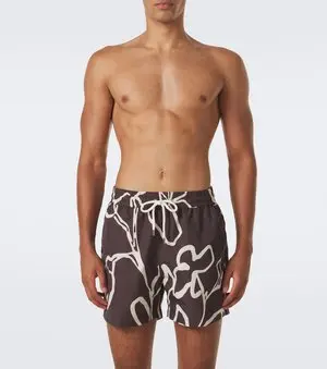 Frescobol Carioca Rio Printed Swim Trunks