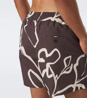 Frescobol Carioca Rio Printed Swim Trunks