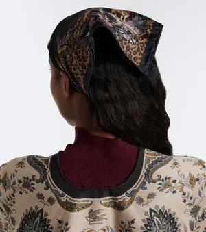 Etro Printed Silk Scarf