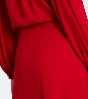 Valentino Garavani Silk Georgette Midi Skirt