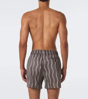 Frescobol Carioca Rio Printed Swim Trunks - Brown