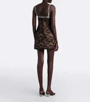 Saint Laurent Lace Minidress