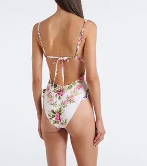 MONTCE Devin Floral Ruffled Swimsuit