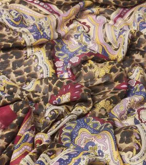 Etro Printed Modal And Cashmere Scarf - Red