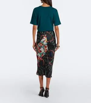 Dries Van Noten Printed Midi Skirt - Multicoloured