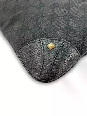 Gucci 2010s Gg Supreme Studded Shoulder Bag