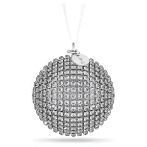 SWAROVSKI Holiday Magic Classics Crystal Mesh Ball Ornament - Silver Tone