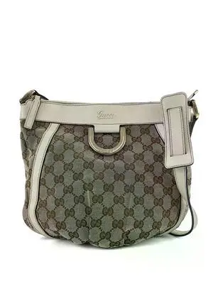 Gucci 2000s Abbey Gg Canvas Shoulder Bag - Neutrals