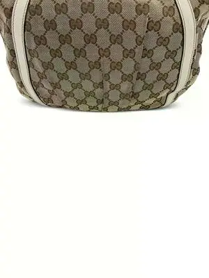Gucci 2000s Abbey Gg Canvas Shoulder Bag