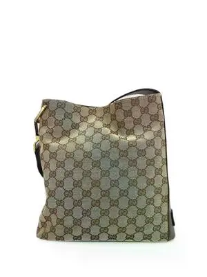 Gucci 1990 Gg Canvas Shoulder Bag - Neutrals