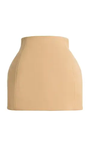 Wardrobe.NYC Rhw Sculpted Skirt Mini - Neutral