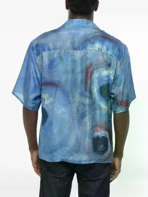 Marni Printed Silk Bowling Shirt