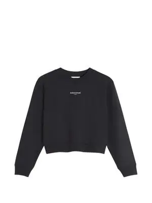 Maison Kitsuné Logo Print Sweatshirt - Black