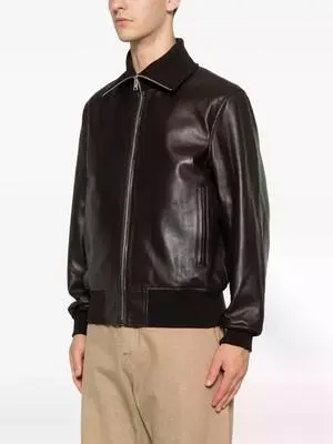 Sandro Ribbed-trim Trucker-collar Jacket
