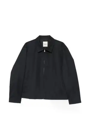 Sandro Zip-up Wing-collar Jacket - Blue