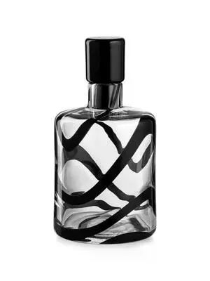 NASONMORETTI Cyrcus Swirl-pattern Decanter - Black