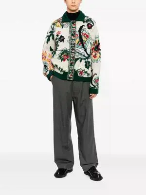 Sacai Wool Jacquarded Cardigan