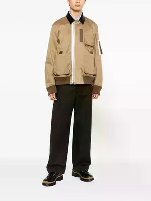 Sacai Cotton Chino Blouson - Neutrals