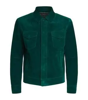 TOM FORD Suede Jacket - Green