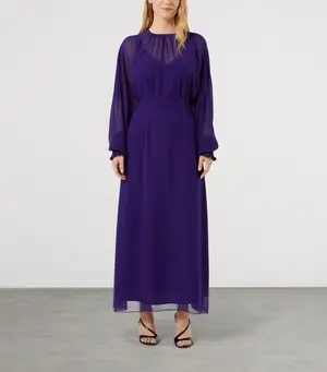 Marina Rinaldi Gauze Maxi Dress And Cardigan