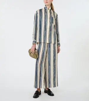 Max Mara Silk Stripe Shirt