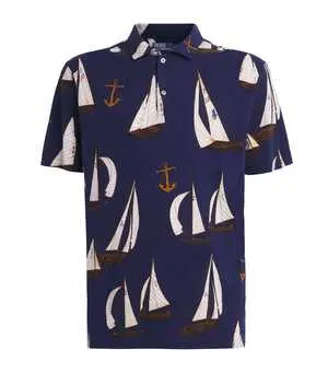Polo Ralph Lauren Linen-cotton Sailboat Polo Shirt