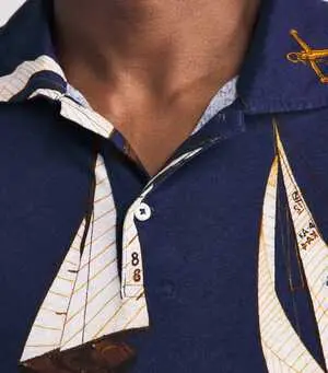 Polo Ralph Lauren Linen-cotton Sailboat Polo Shirt