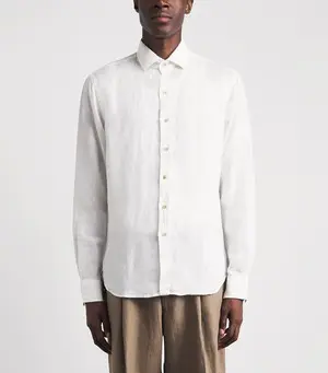Polo Ralph Lauren Linen Polo Pony Shirt - White