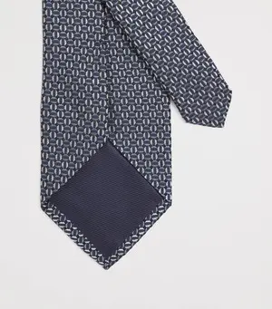 Pal Zileri Silk Geometric Jacquard Tie