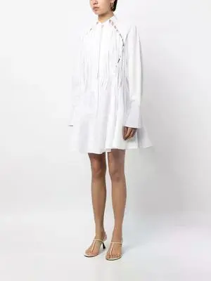 Palmer//harding Connected Cotton Flared Dress