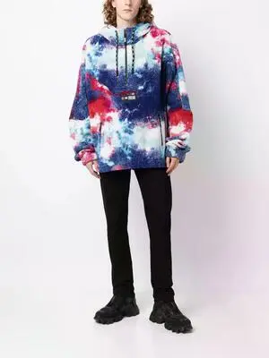 Versace Tie Dye-pattern Pullover Hoodie