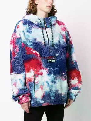 Versace Tie Dye-pattern Pullover Hoodie