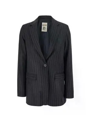 SEMICOUTURE Pinstripe-pattern Single-breasted Jacket