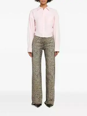 R13 Leopard-print Jane Jeans - Neutrals