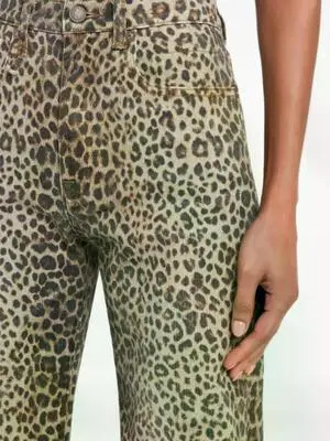 R13 Leopard-print Jane Jeans